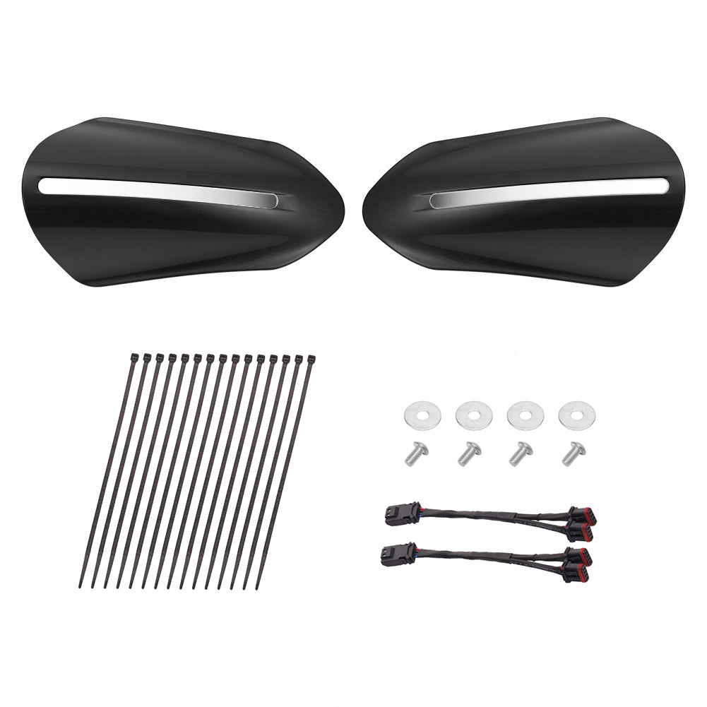 Mocardine Hand Guards with Chrome Trim – Sleek Fit for All Motorcycles